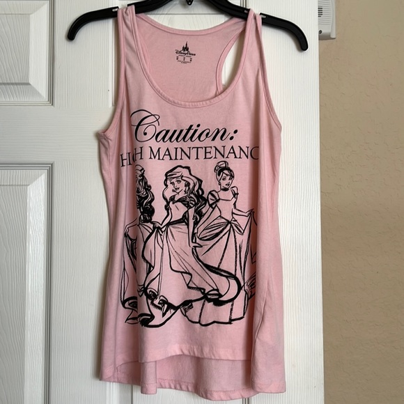 Disney | Tops | Disney Parks Princesses Light Pink Graphic Tank | Poshmark